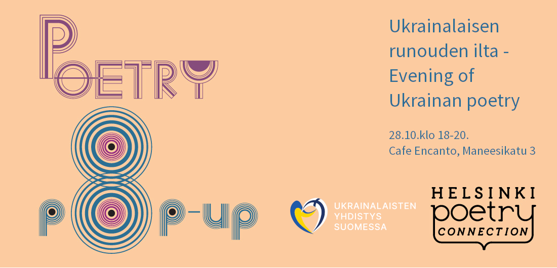 Poetry Pop-up: Evening of Ukrainan Poetry – Helsinki Poetry Connection